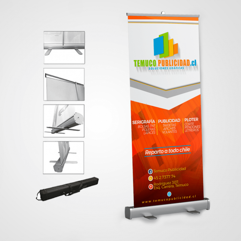 Pendon roller 180x80cm • Temucopublicidad.CL
